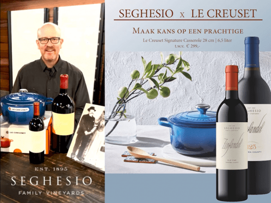 Winnaars Seghesio & Le Creuset zijn bekend - Wijnimport J.Bart